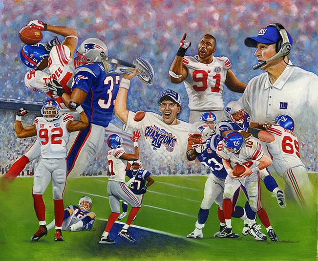 “Offering Two Powerful Artworks Celebrating the New York Giants and ...